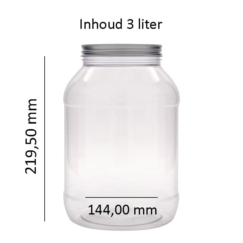 3000 ml PET pot - Oliebollenkoerier - Online oliebollen en ...